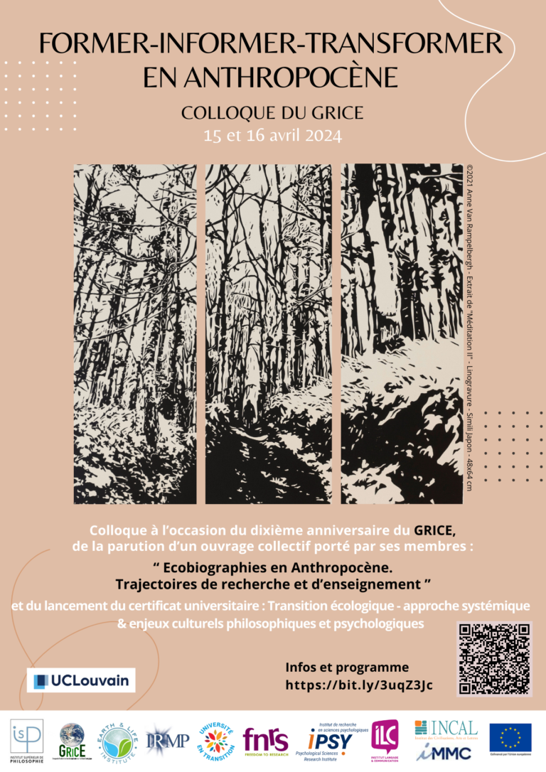 Former, informer, transformer en Anthropocène. - Maison Du ...